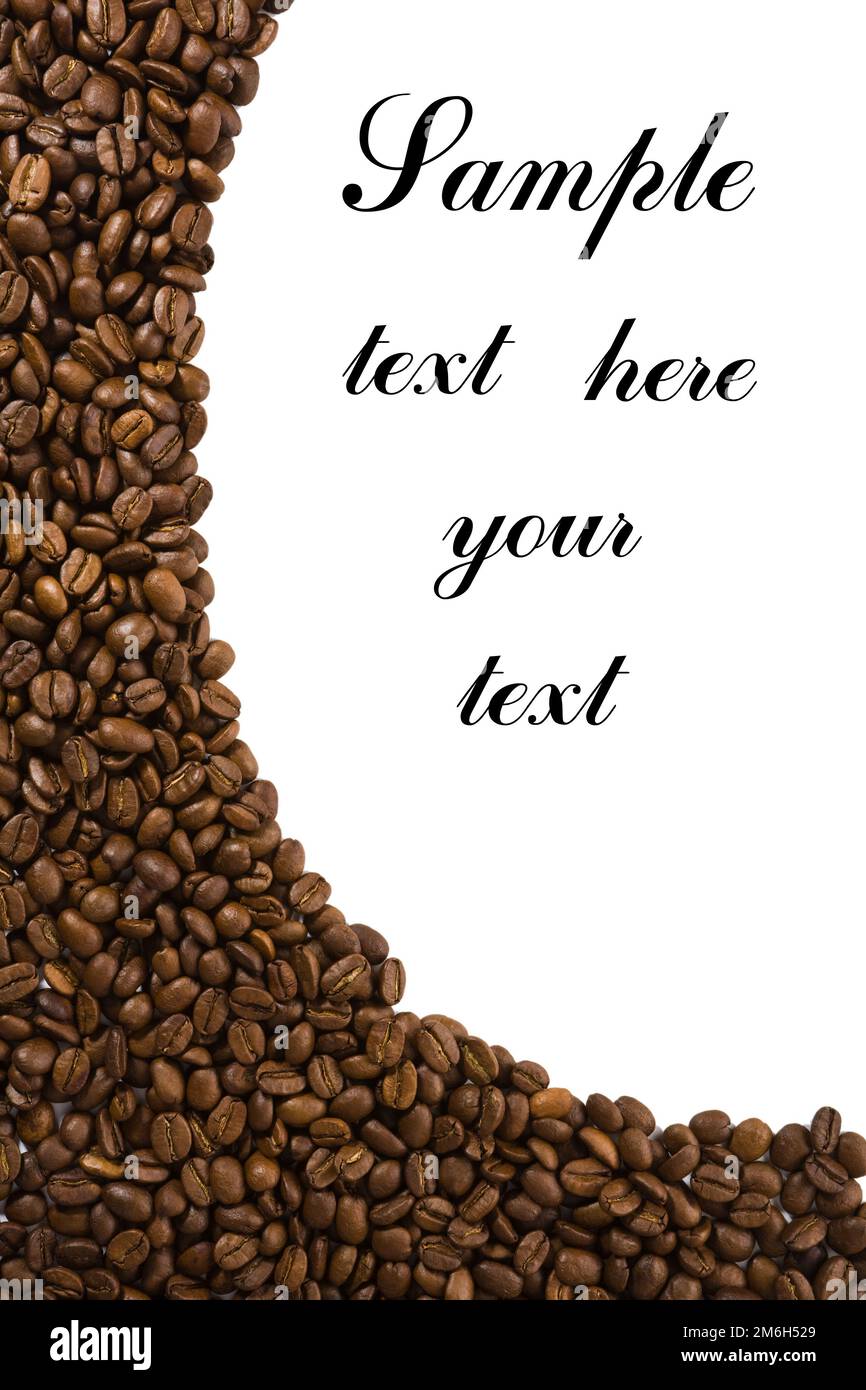 coffee frame isolated Stock Photo - Alamy