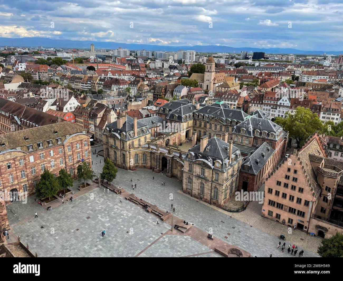 View of the city centre from the visitor platform, Cathedral ...