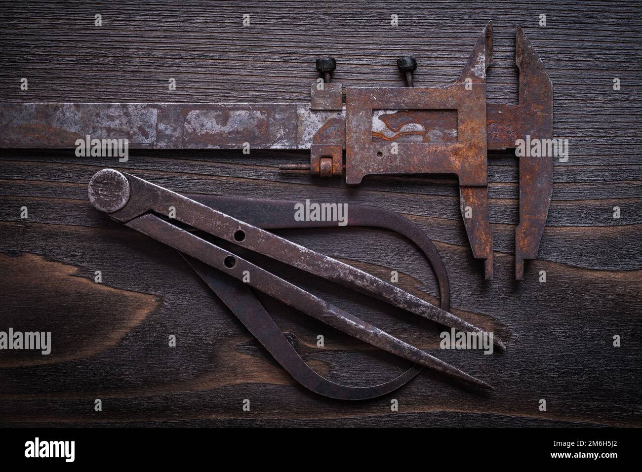 Caliper rusty vintage old hi-res stock photography and images - Alamy