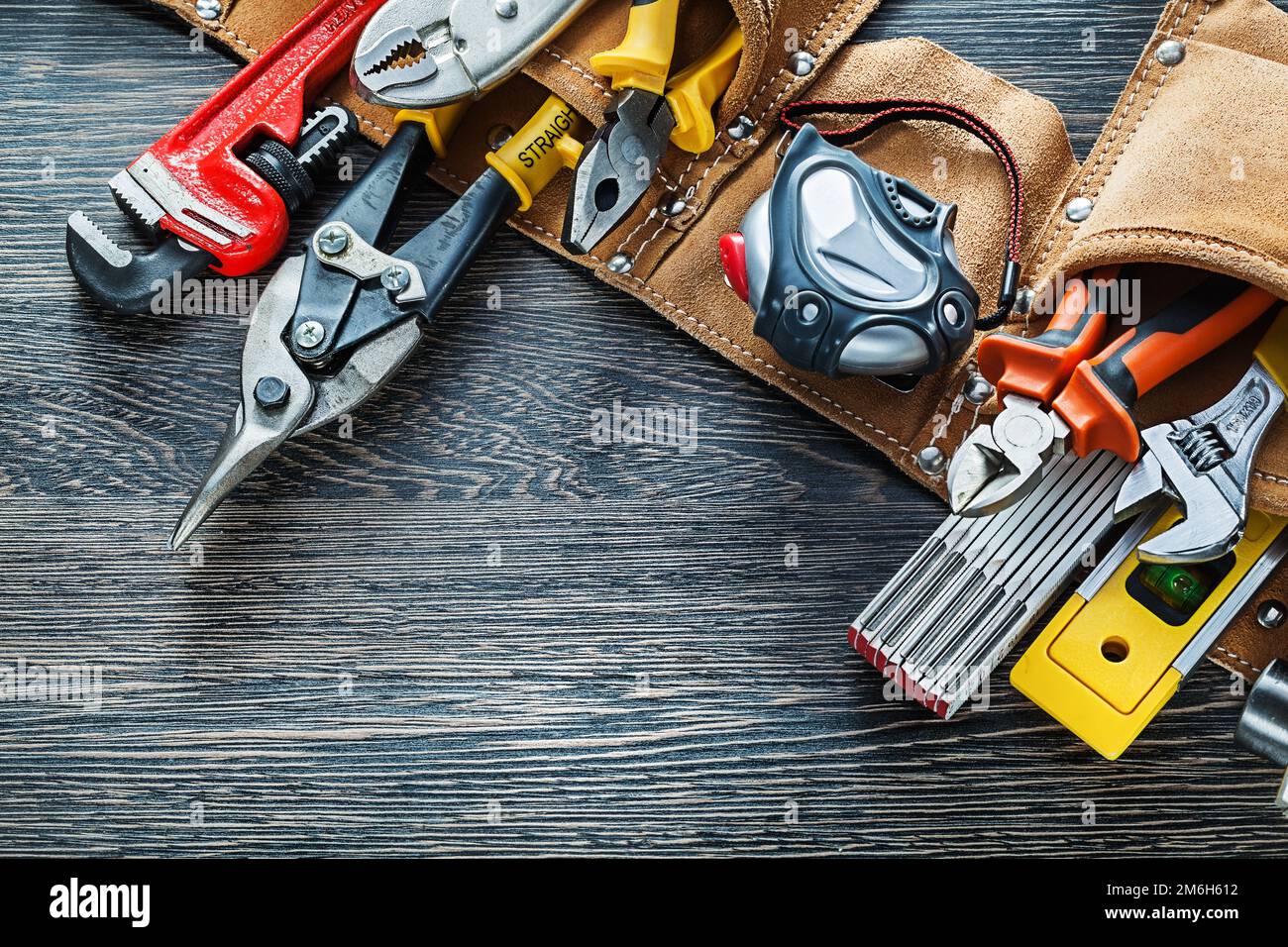 Leather tool belt construction hi-res stock photography and images - Alamy