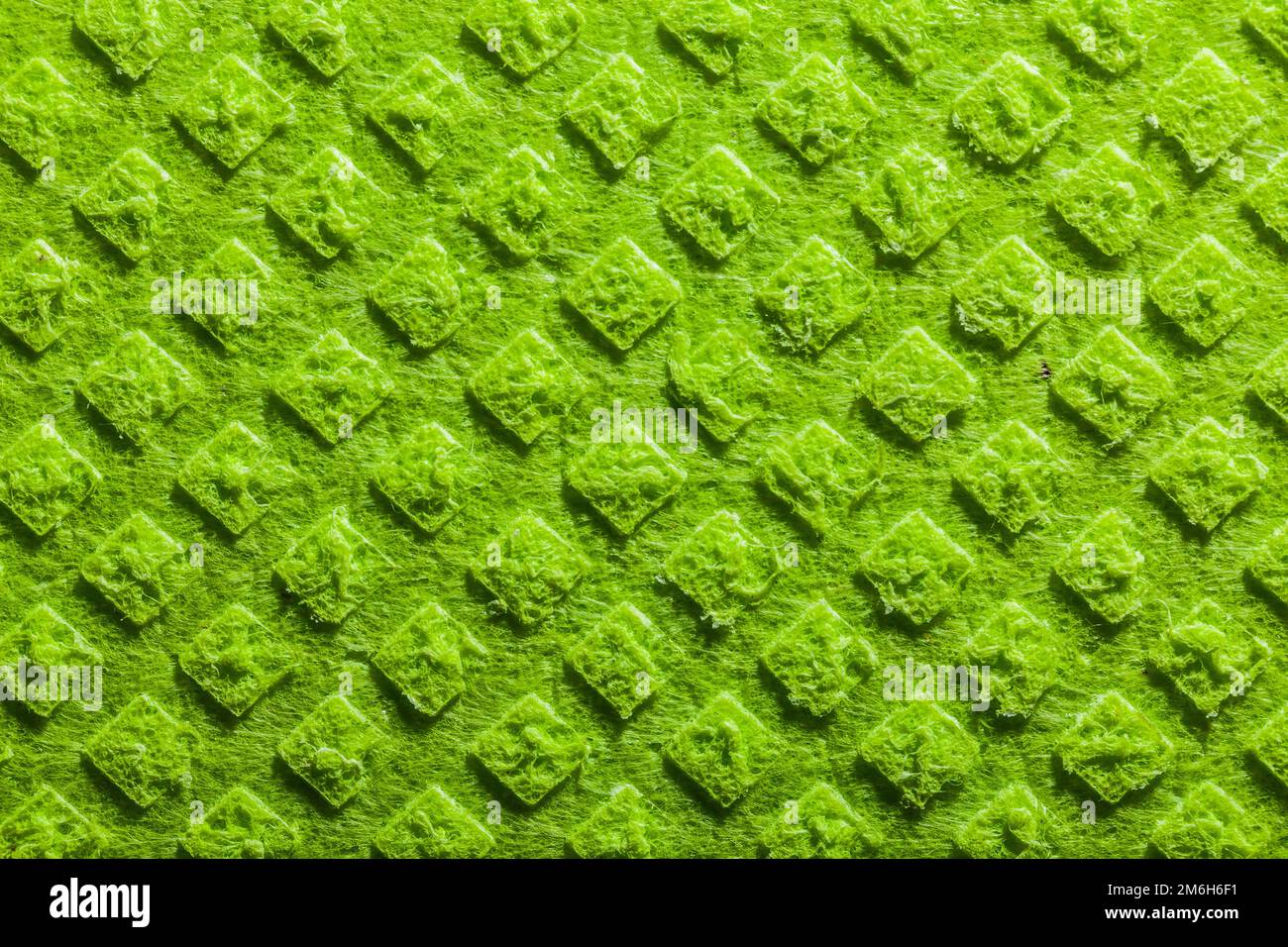 New green kitchen dishcloth texture Stock Photo - Alamy
