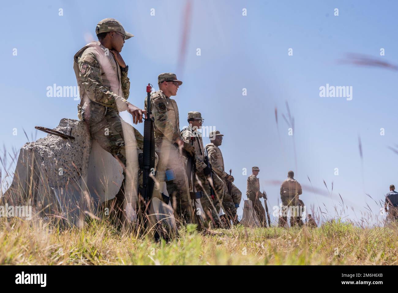 A wide-spread group of U.S. Air Force Airmen assigned to the 355th Wing ...