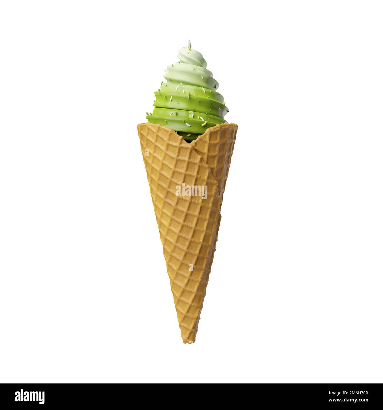 Green Tea Ice Cream Cone