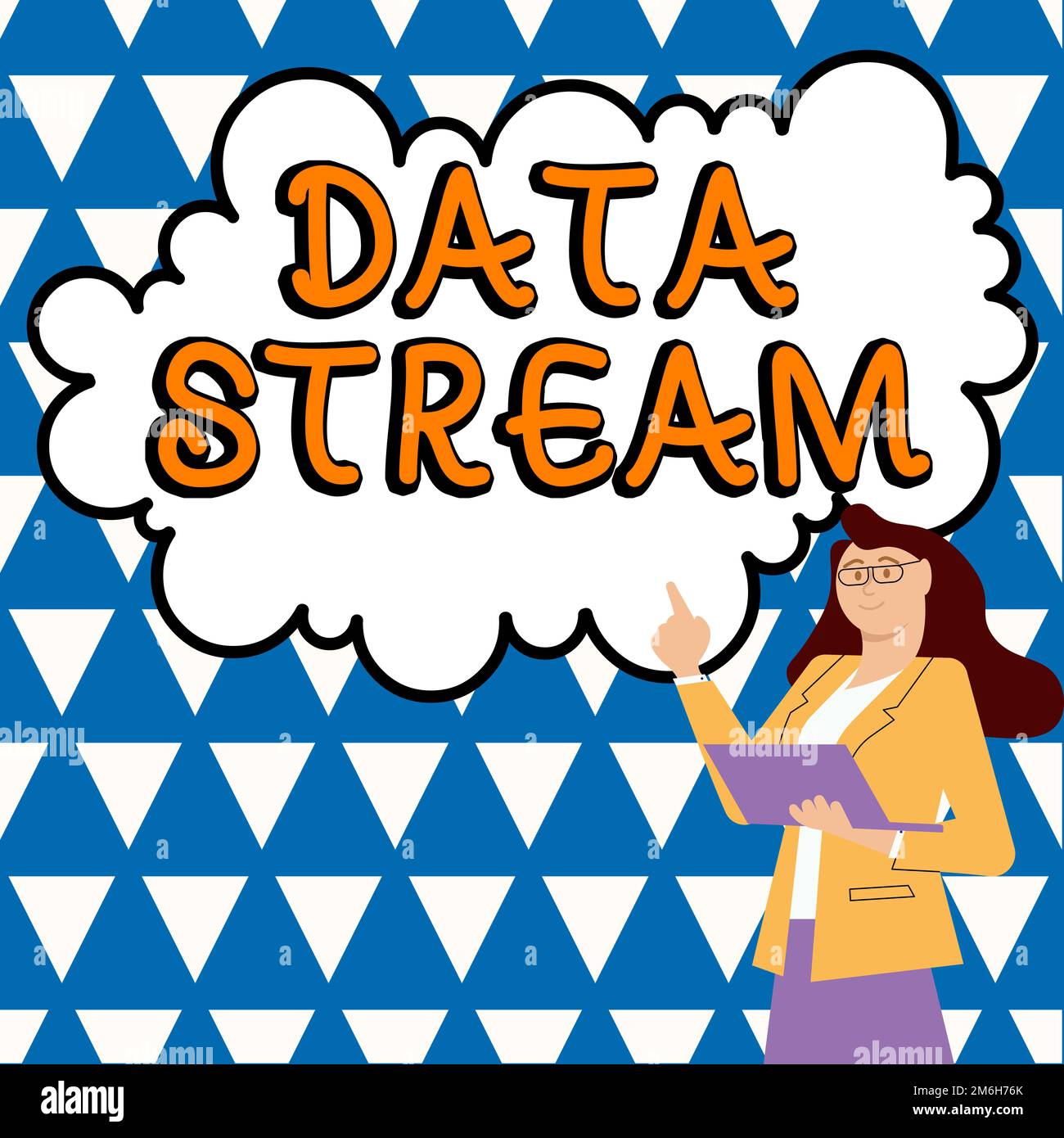 Handwriting Text Data Stream Word Written On Sequence Of Digitally Encoded Coherent Signals