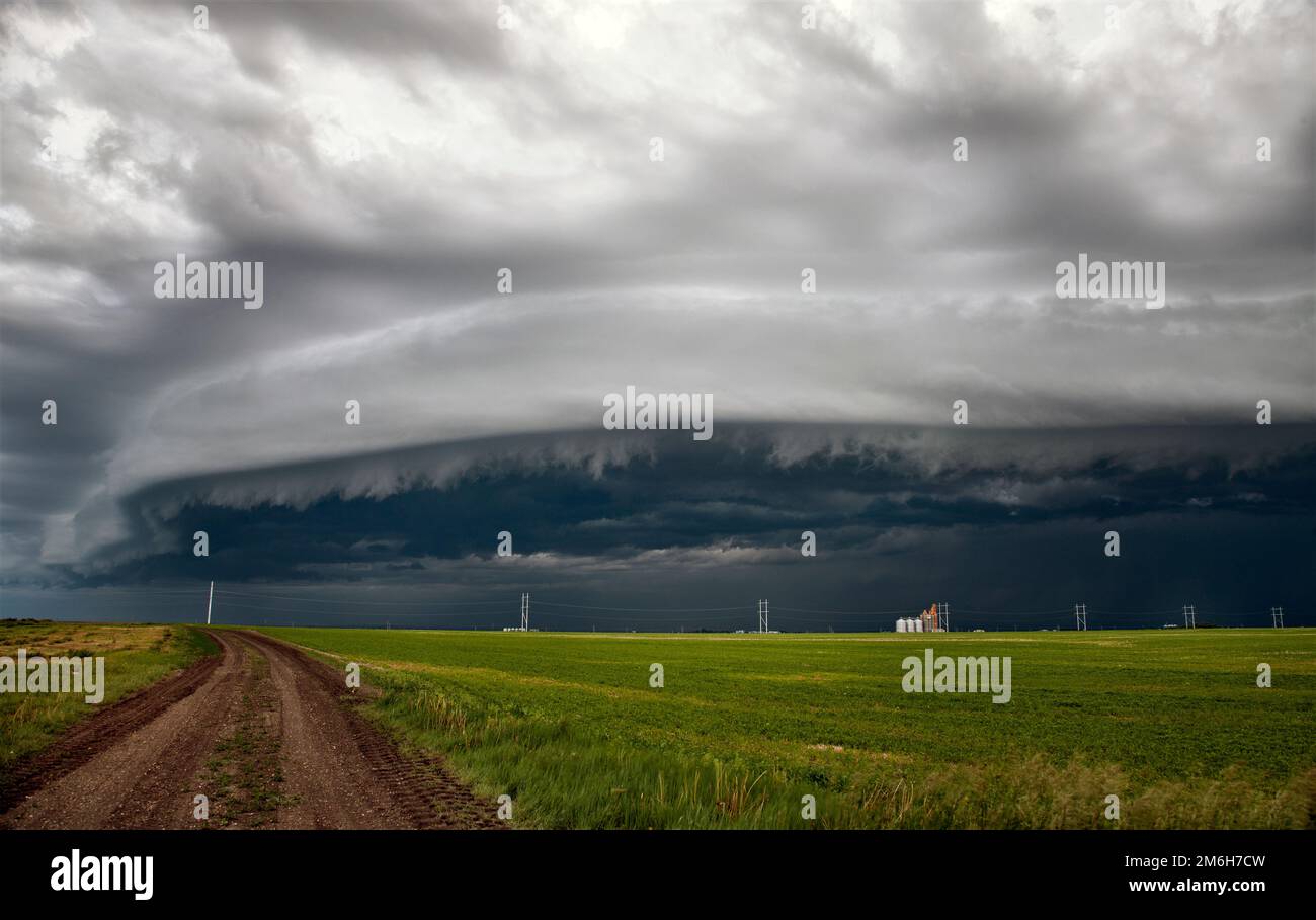 Prairie Storm Clouds Stock Photo - Alamy
