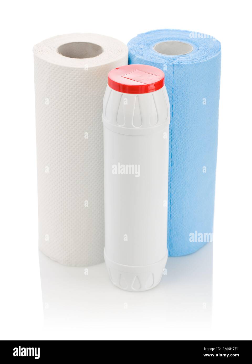 paper towels and kitchen bottle Stock Photo - Alamy