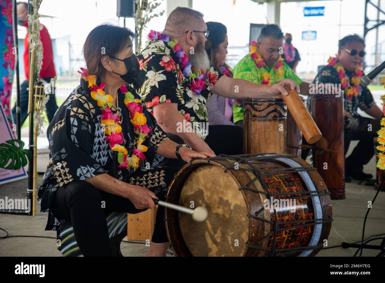 YOKOSUKA, Japan (Apr. 28, 2022) – Siva Polynesian Dance group performs ...