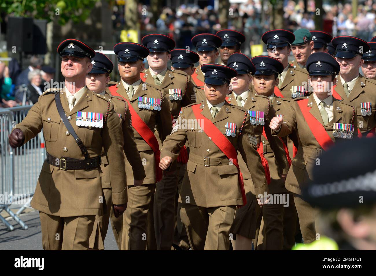 Royal Army Physical Training Corps members march on parade Stock Photo ...