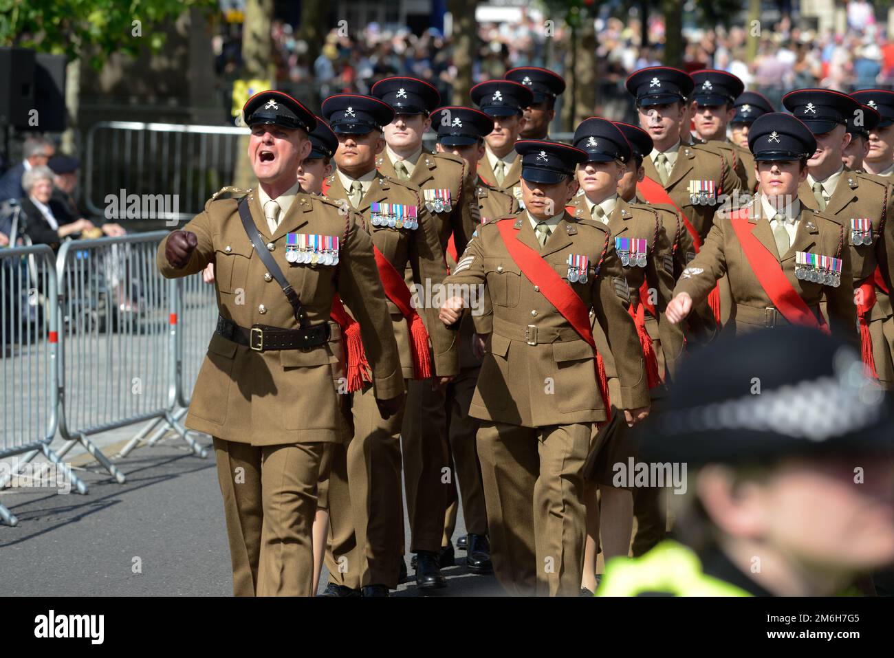 Royal Army Physical Training Corps members march on parade Stock Photo ...