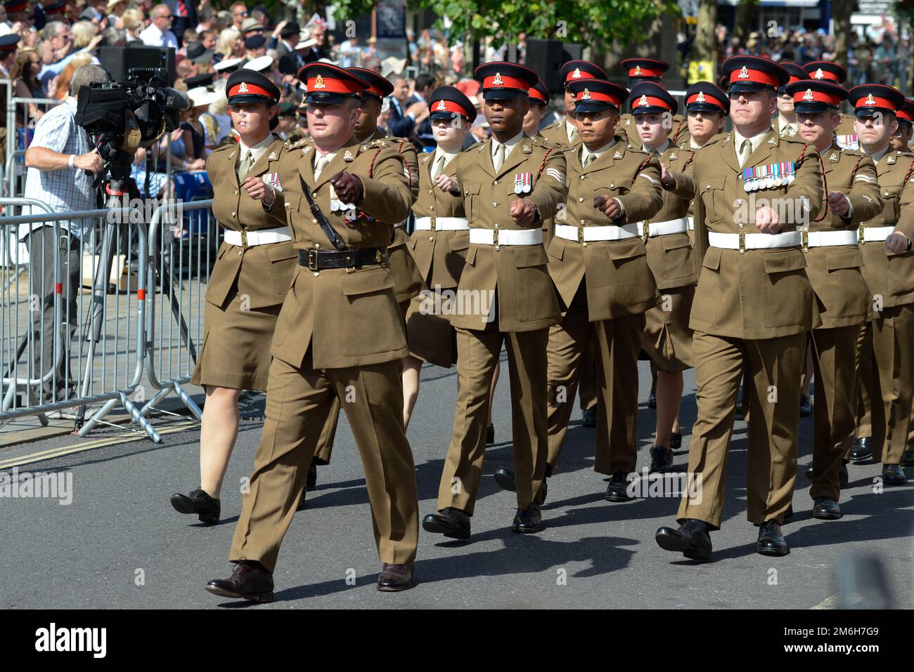 Royal Electrical and Mechanical Engineers march on parade Stock Photo ... Royal Electrical and Mechanical Engineers march on parade Stock Photo ...