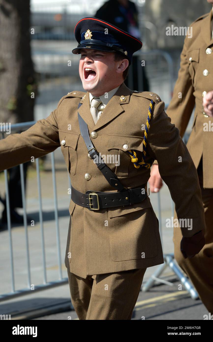 Royal Electrical and Mechanical Engineers march on parade Stock Photo ... Royal Electrical and Mechanical Engineers march on parade Stock Photo ...