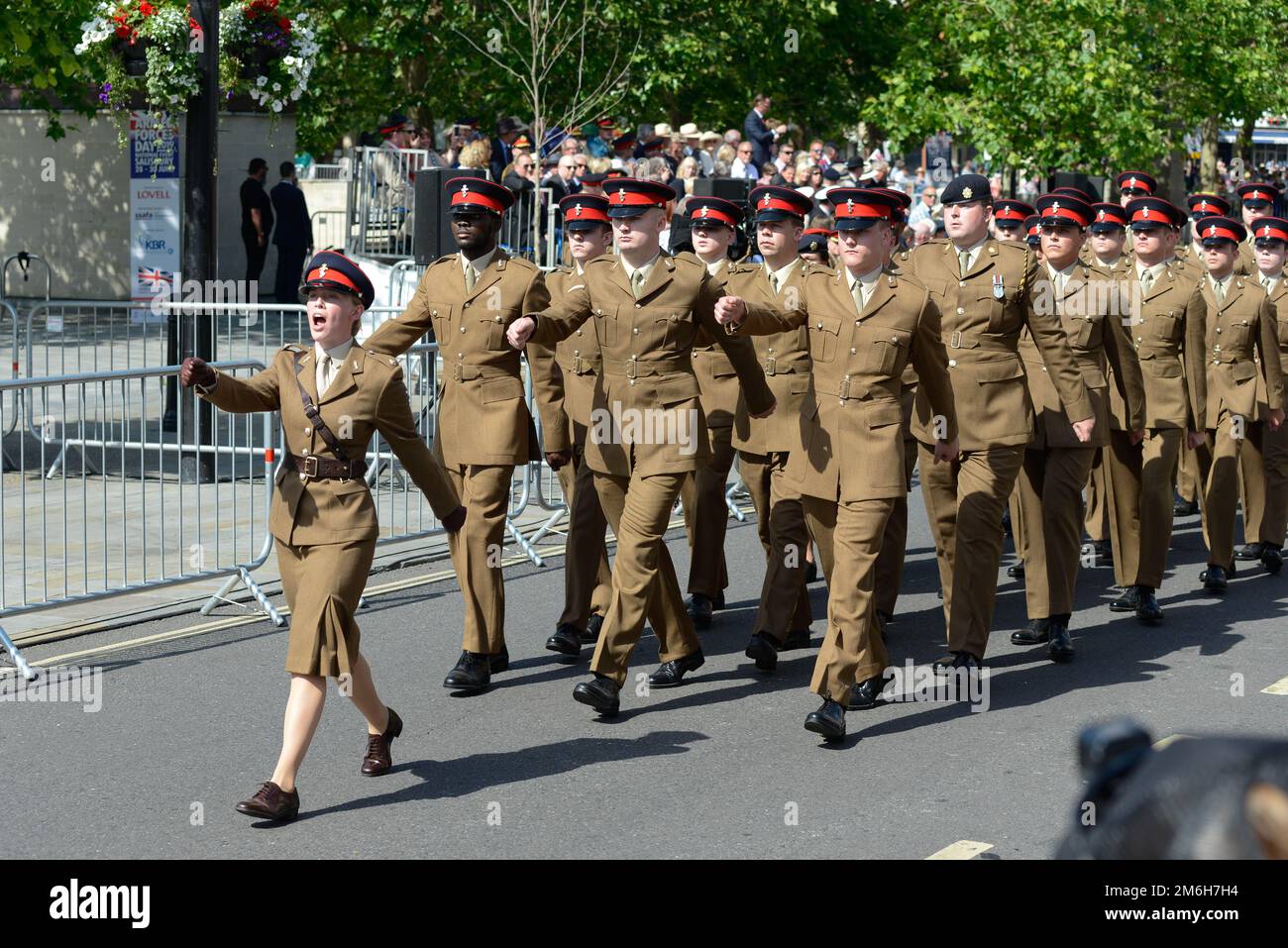 Royal Electrical and Mechanical Engineers march on parade Stock Photo ... Royal Electrical and Mechanical Engineers march on parade Stock Photo ...