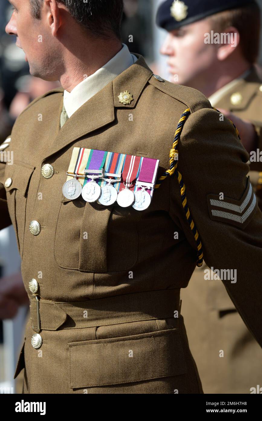 Royal Electrical and Mechanical Engineers march on parade Stock Photo ... Royal Electrical and Mechanical Engineers march on parade Stock Photo ...