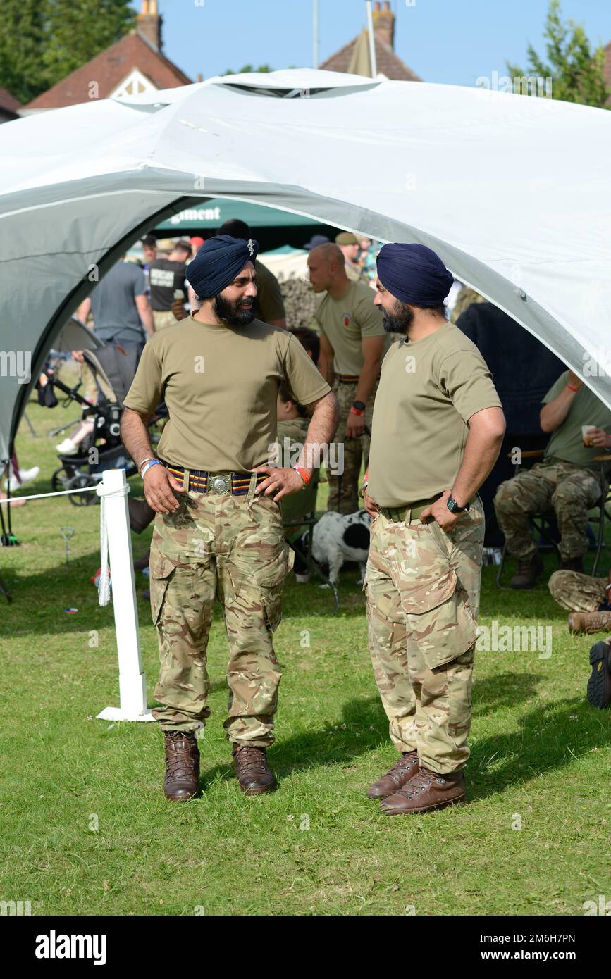 Sikh members or the Royal Electrical and Mechanical Engineers attend ...