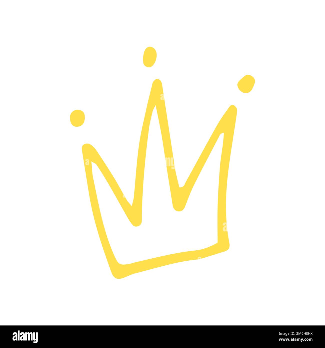 Vector doodle crown Stock Vector Image & Art - Alamy