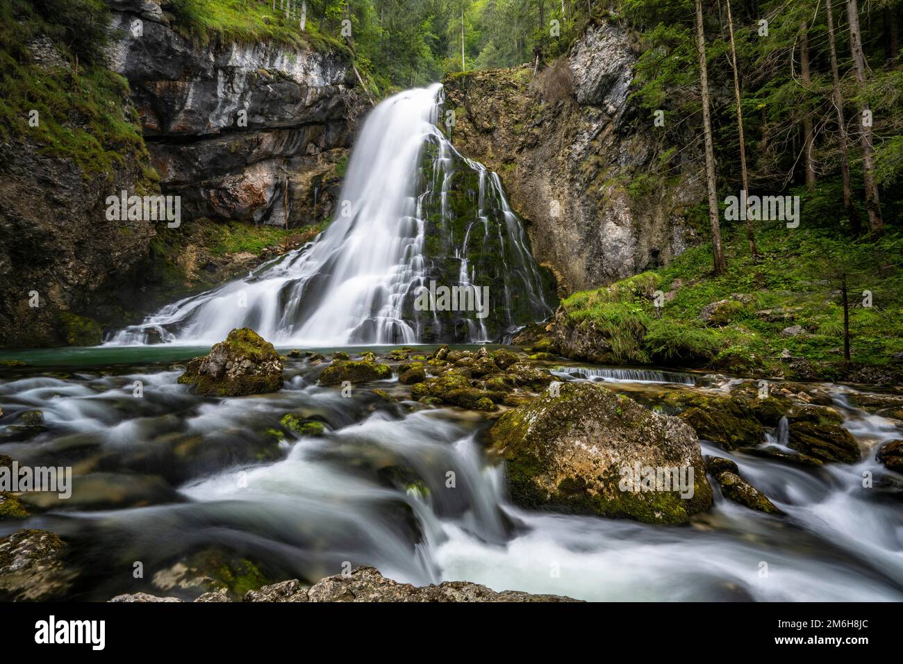 Golling Waterfall, Golling, Tennengau, Salzburg, Austria Stock Photo ...