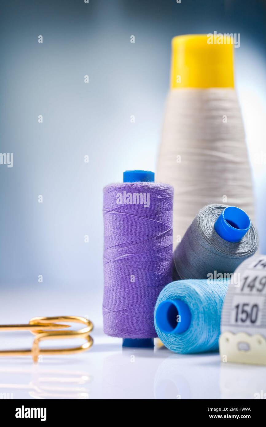 sewing items composition Stock Photo - Alamy