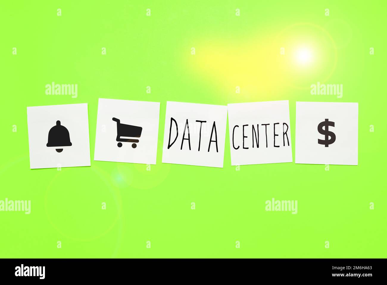 Conceptual caption Data Center, Word Written on a repository that ...