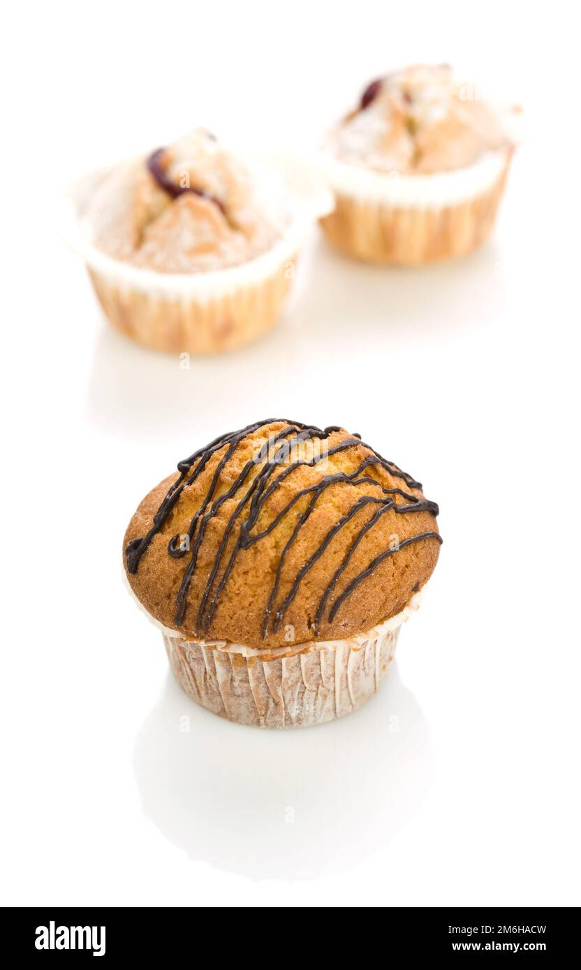 Three sweet tasty cakes Cut Out Stock Images & Pictures - Alamy