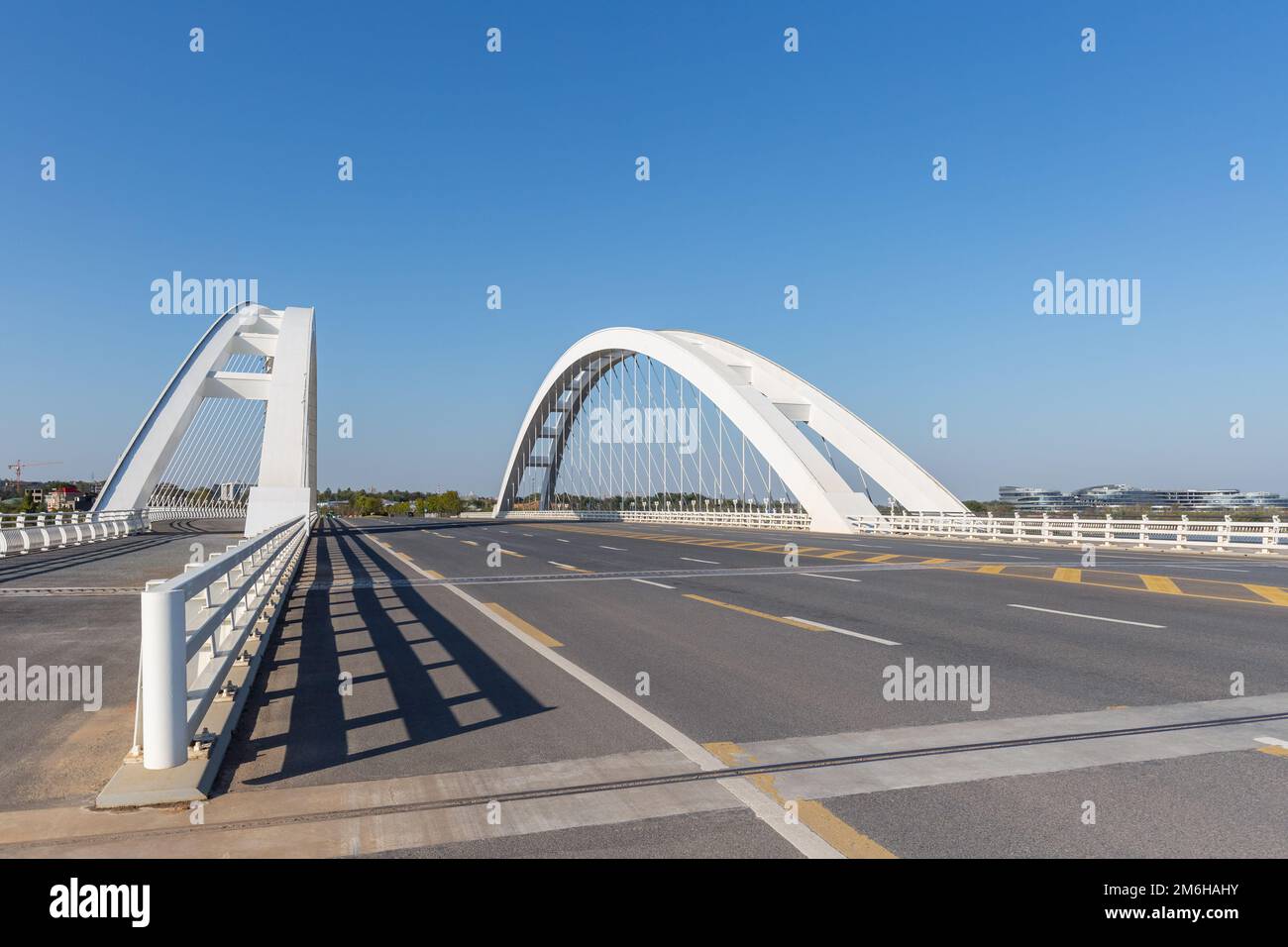 Modern through bridge Stock Photo - Alamy