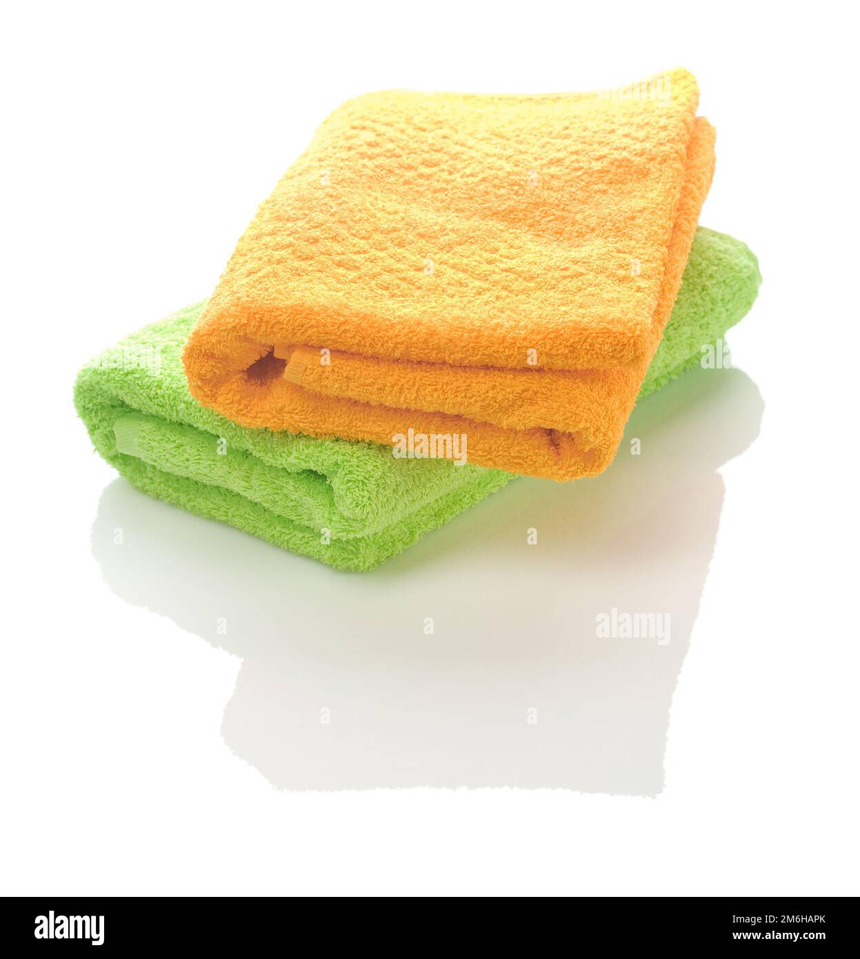 two towels isolated Stock Photo - Alamy