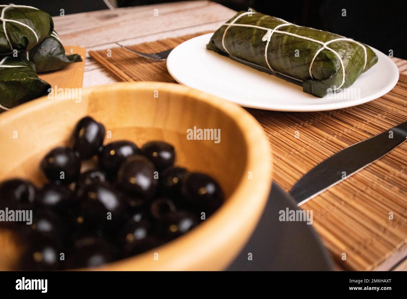 Hallaca on the table, the traditional dish of Venezuelan Christmas ...