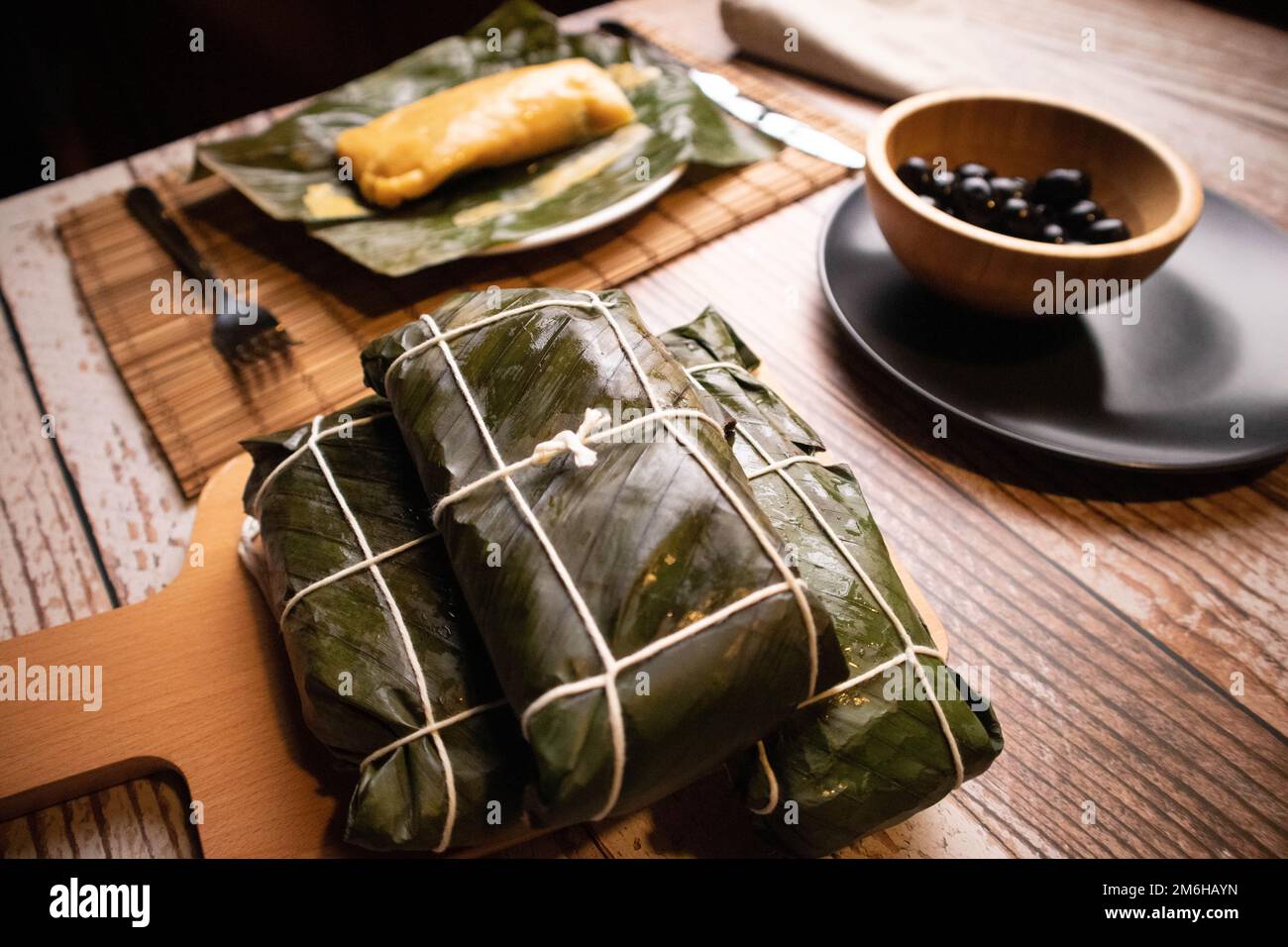 Hallaca on the table, the traditional dish of Venezuelan Christmas ...