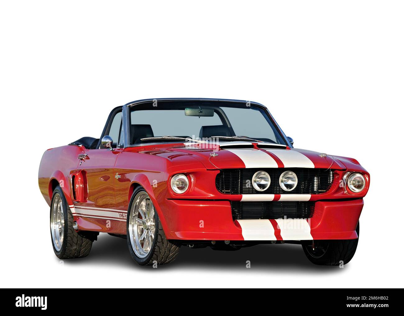Red Ford Shelby / Mustang convertible Stock Photo - Alamy