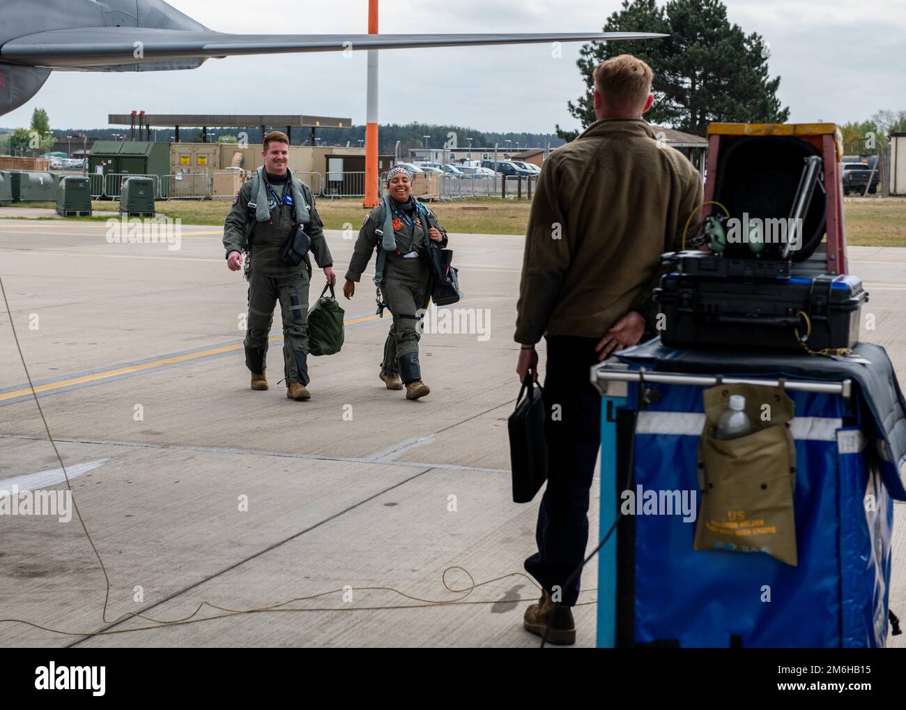 U.S. Air Force Senior Airman Vincent Vaccaro, a crew chief assigned to ...