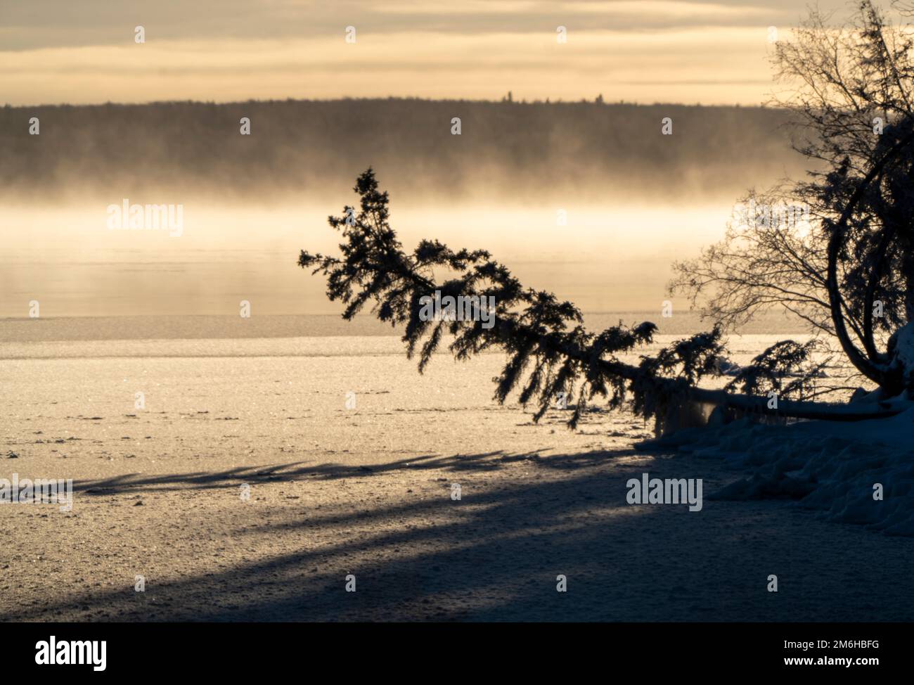 Sunrise Waskesiu Saskatchewan Stock Photo - Alamy