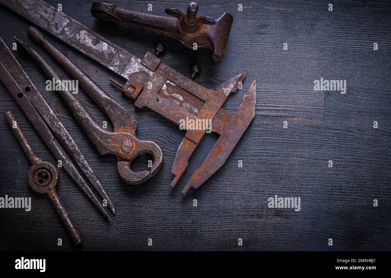 Caliper rusty vintage old hi-res stock photography and images - Alamy