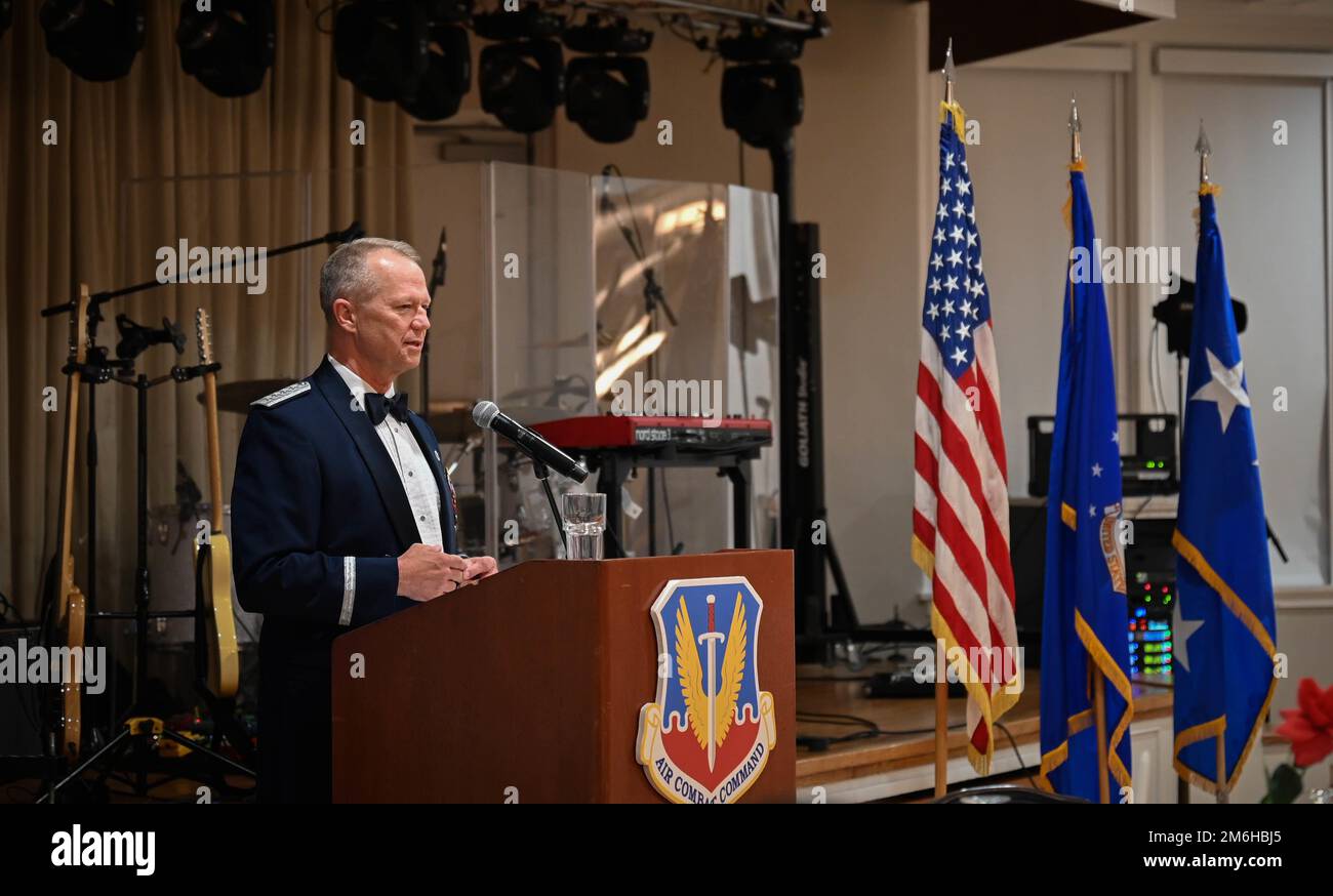 Gen. Mark Kelly, commander of Air Combat Command presented 9 personnel ...
