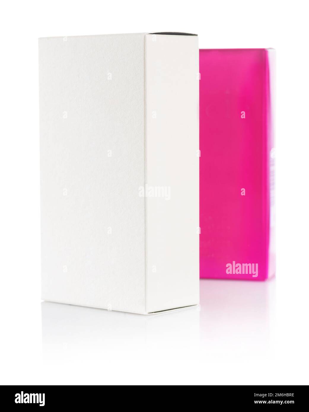 Plain white packing box Cut Out Stock Images & Pictures - Alamy