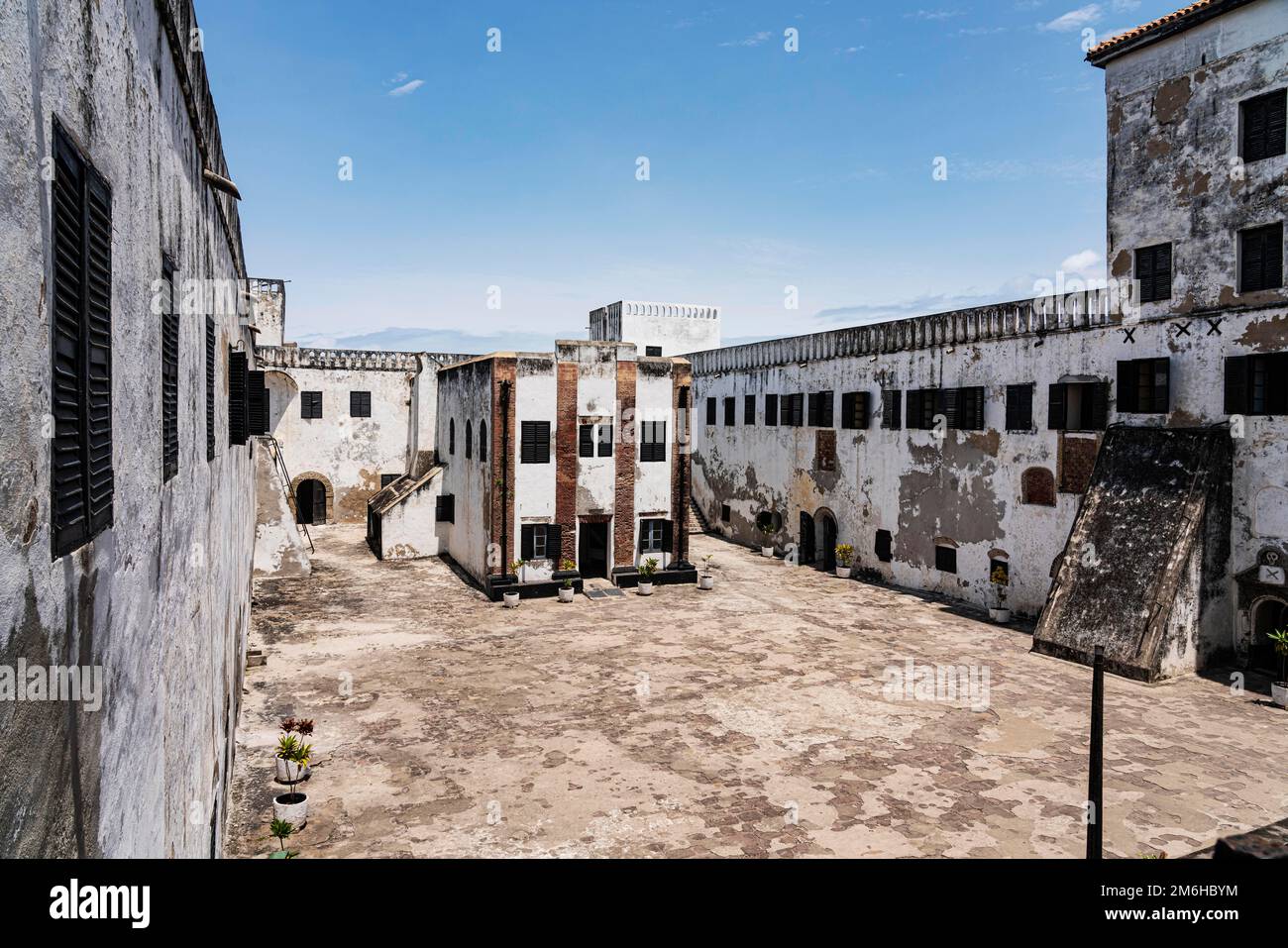 Chapel in the courtyard of Elmina Castle, St. George's Castle, Fortress ...