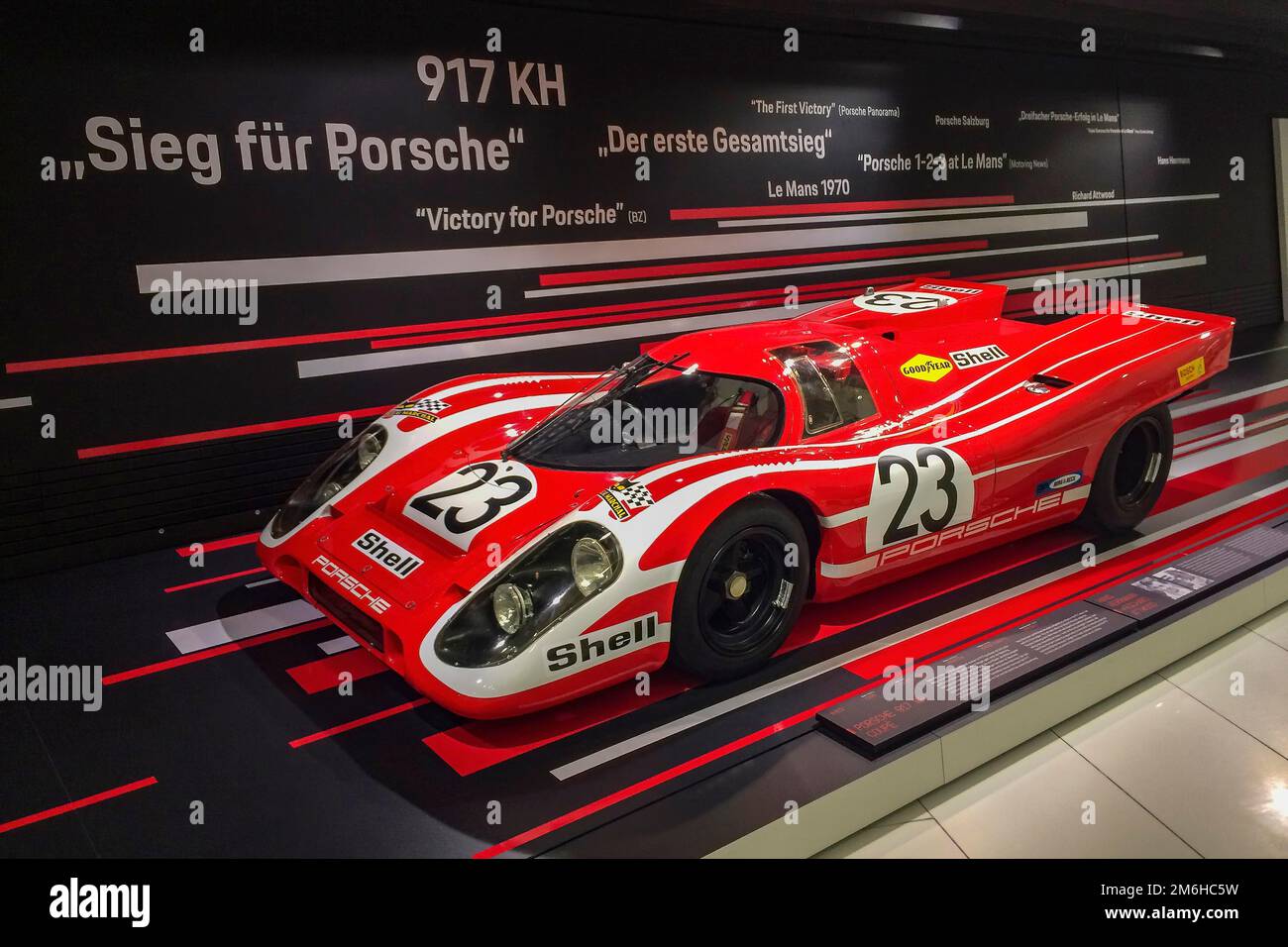 Historic racing car Porsche 917 KH Kurzheck from 1970 at first Porsche ...