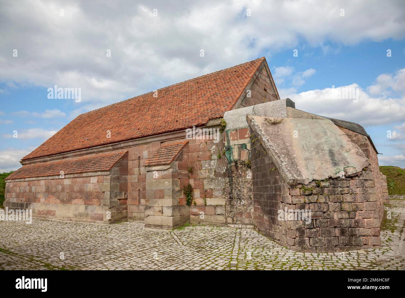 Bitsch Citadel, magazine on the fortress plateau, Moselle department in ...