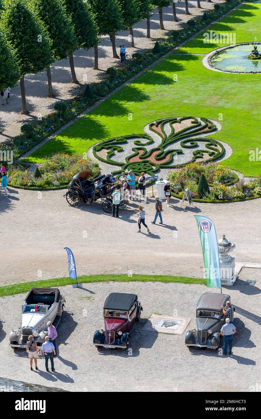 Schwetzingen Palace Park with classic cars, Classic Gala, International ...