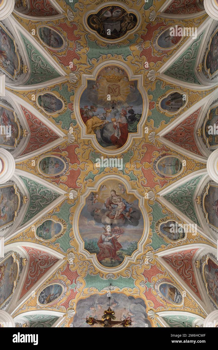 Ceiling vault of the Church of Our Lady, originally late Romanesque ...