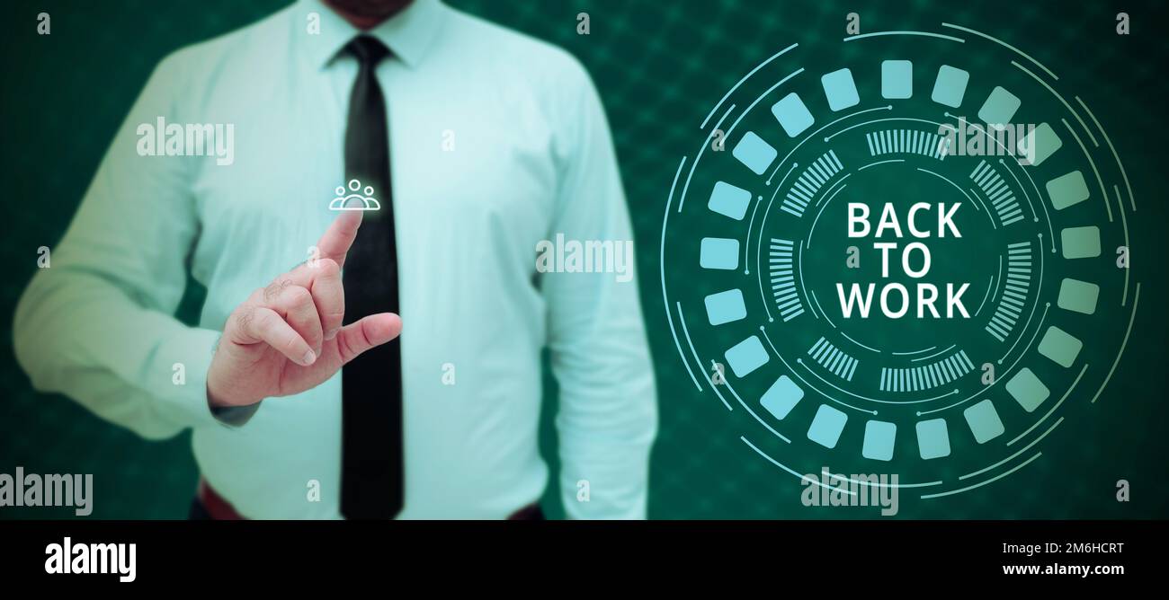 Employee welcome back sign hi-res stock photography and images - Alamy