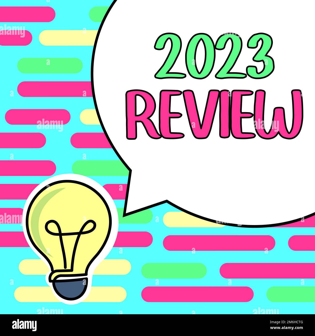 Hand writing sign 2023 Review. Business concept seeing important events ...