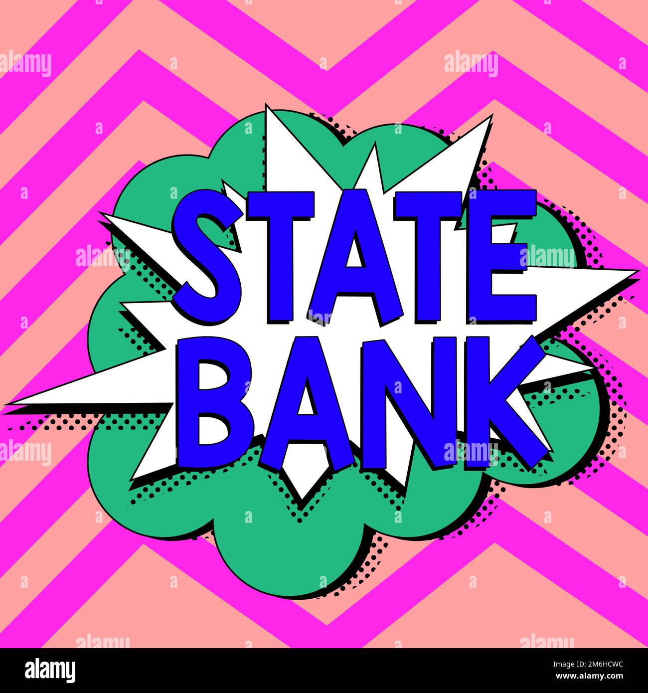 Text caption presenting State Bank. Business approach generally a ...