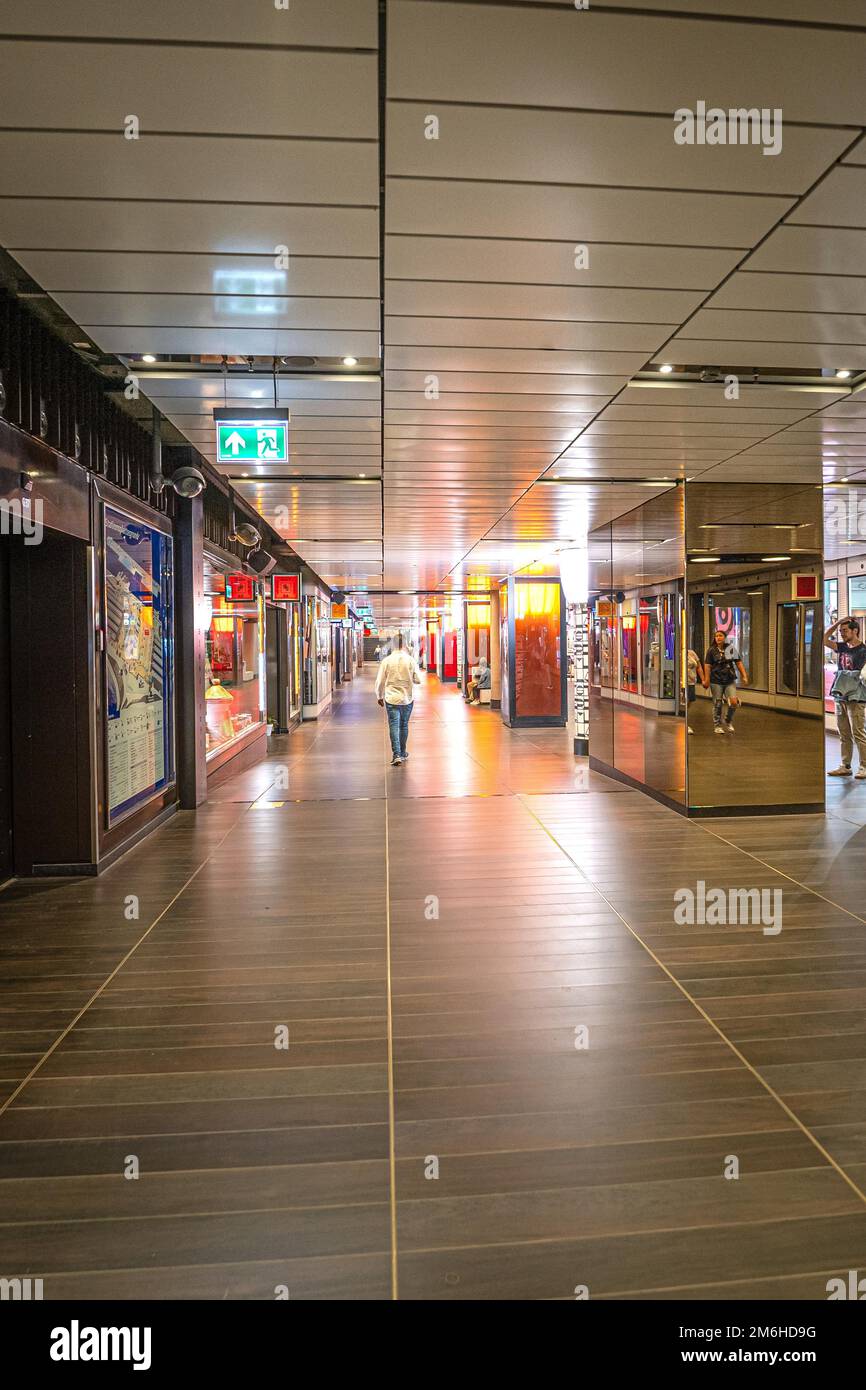 Subway at Central Station, Amsterdam, Netherlands Stock Photo - Alamy