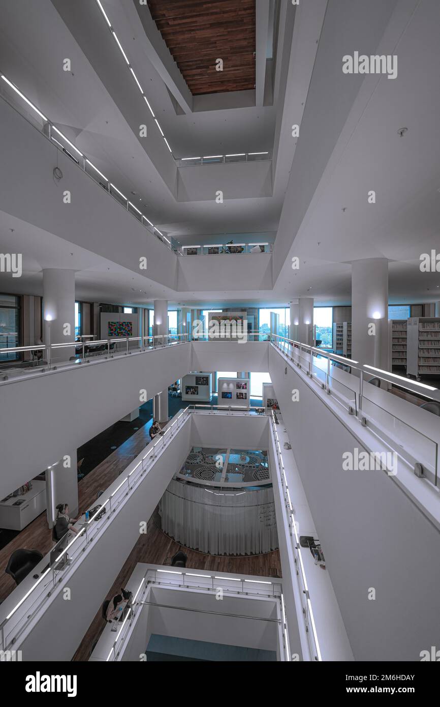 Inside the City Library, Amsterdam, Netherlands Stock Photo - Alamy