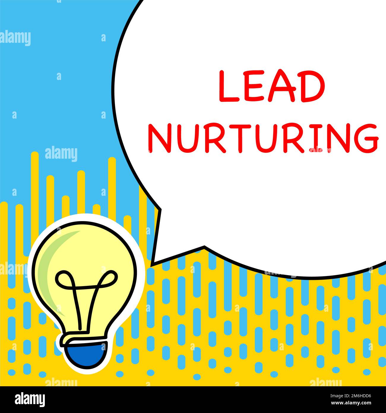 Text showing inspiration Lead Nurturing. Word for method of building a ...