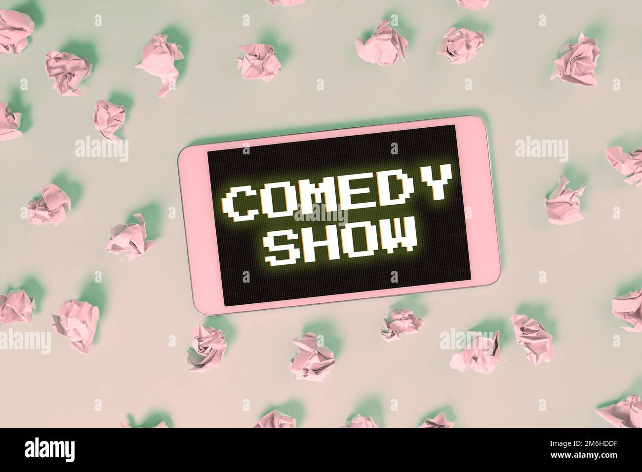 Hand writing sign Comedy Show. Business showcase Funny program Humorous ...
