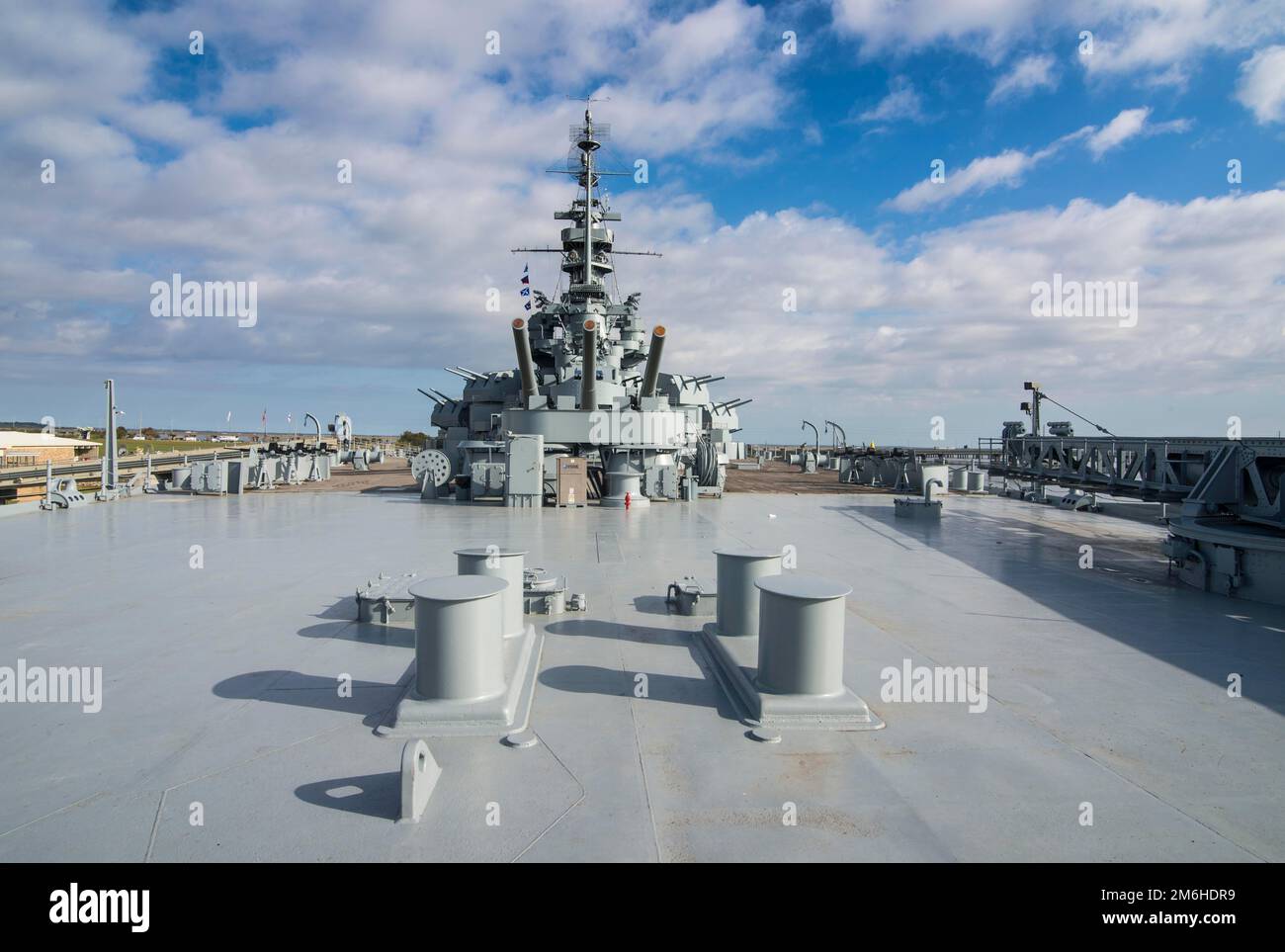 Warship USS Alabama, in the USS Alabama Battleship Memorial Park ...