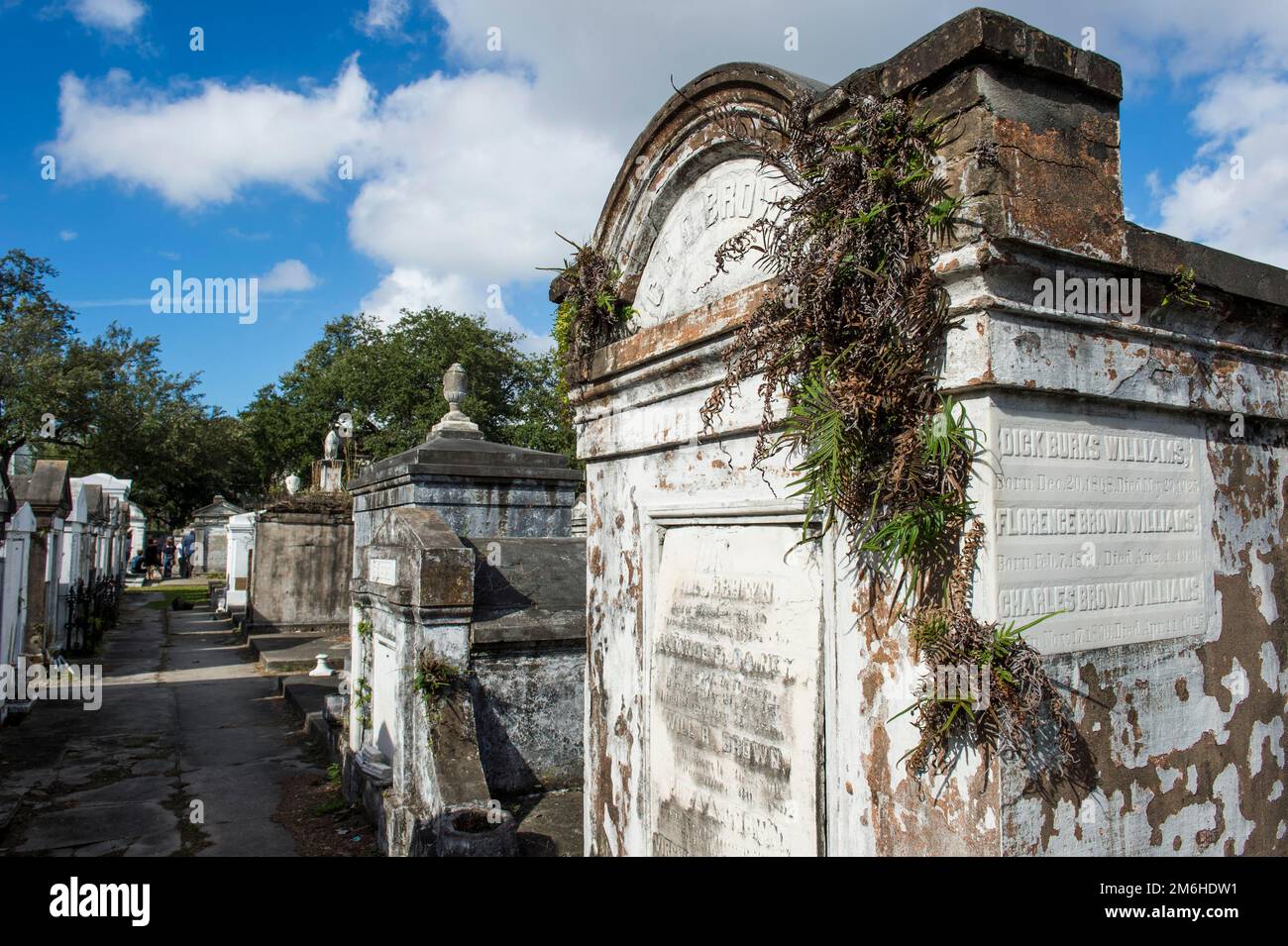 Tombs in the Lafayette Cemetery, New Orleans, Louisiana, USA Stock ...