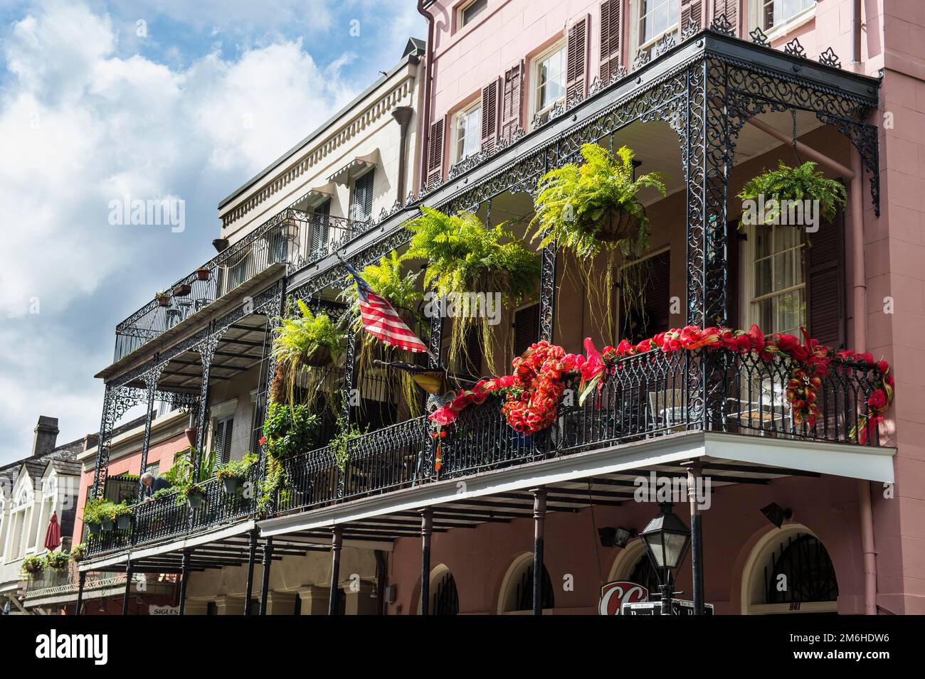 French colonial houses, french quarter, New Orleans, Louisiana, USA ...