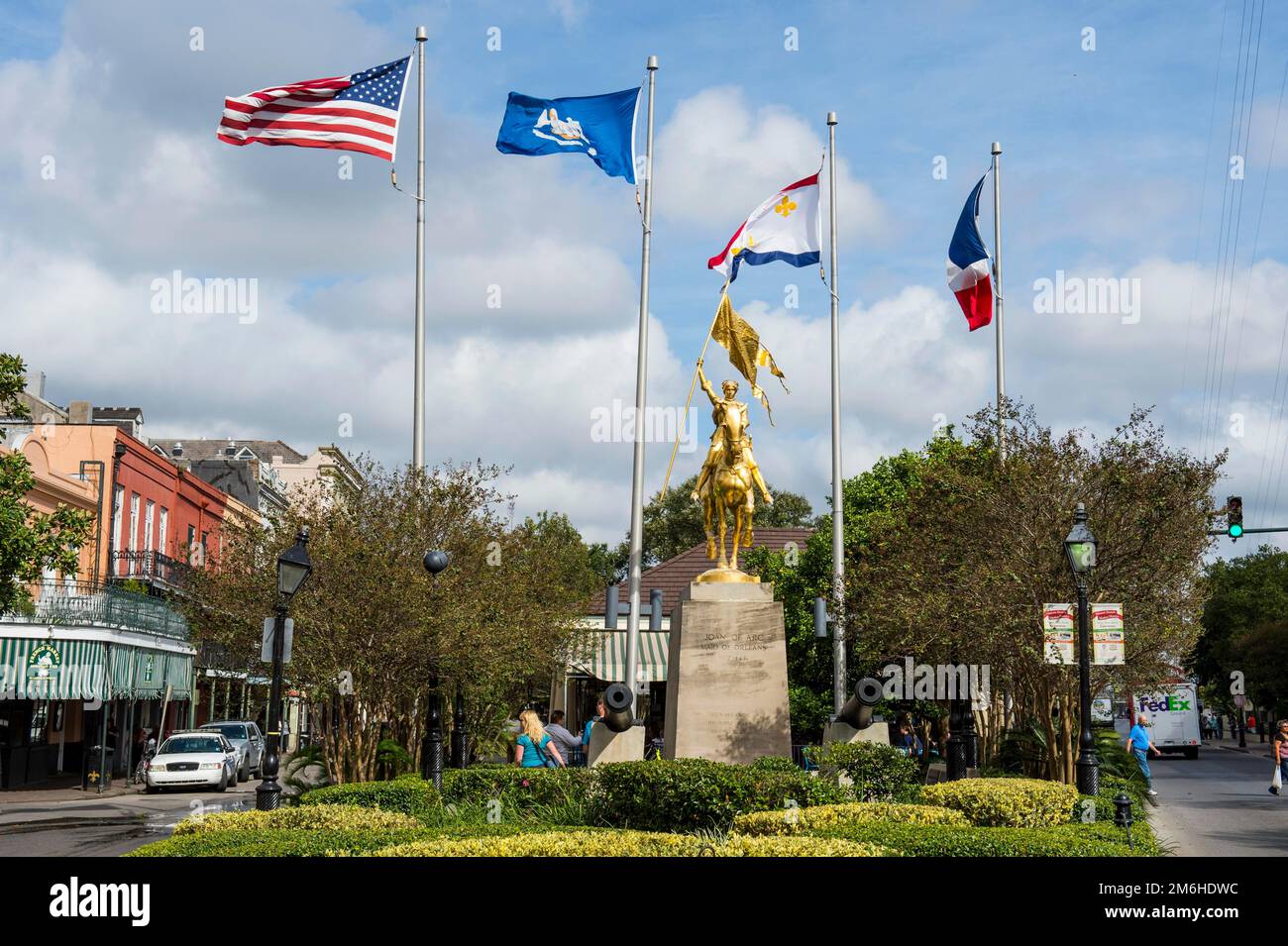 Little park in the french quarter, New Orleans, Louisiana, USA Stock ...