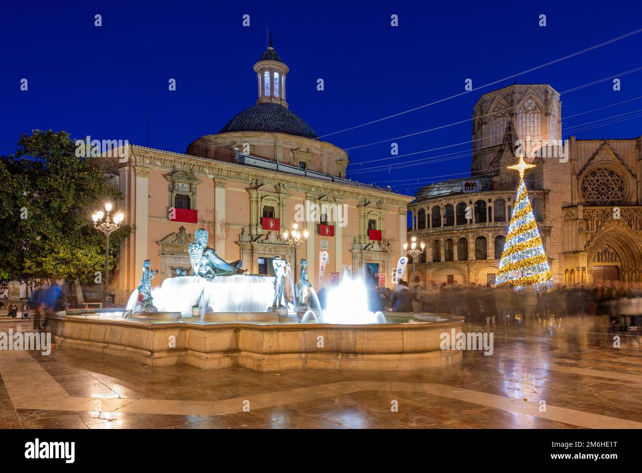 Plaza de la Virgen, Valencia, Valencian Community, Spain Stock Photo ...